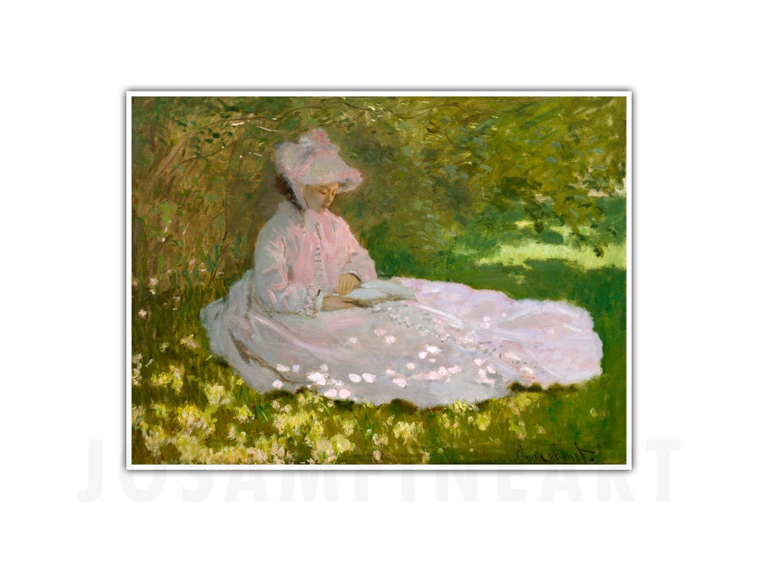 CLAUDE MONET, springtime 1872, Giclee Fine Art Print, Impressionism ...