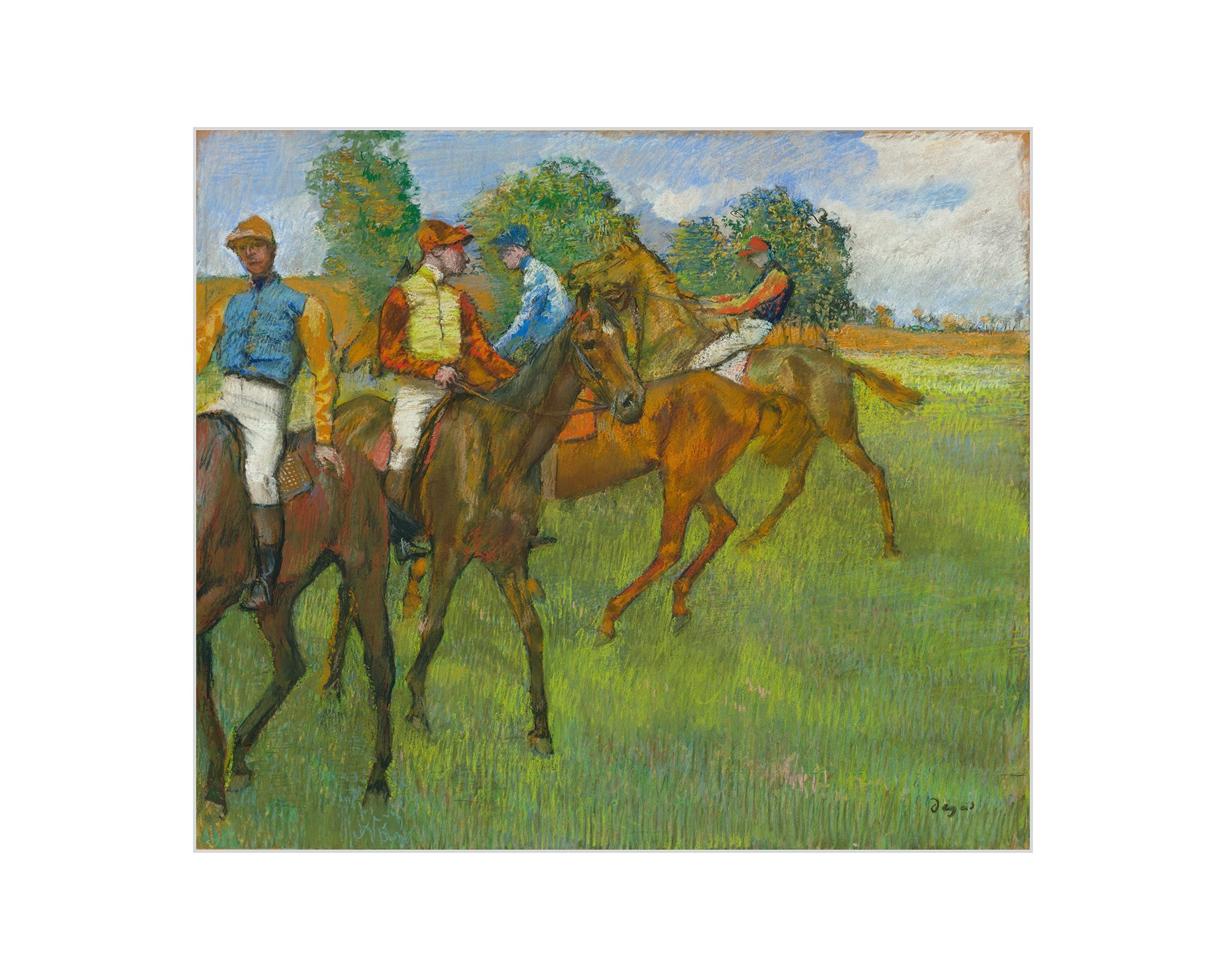 EDGAR DEGAS before the Race 188789 Giclee - Etsy
