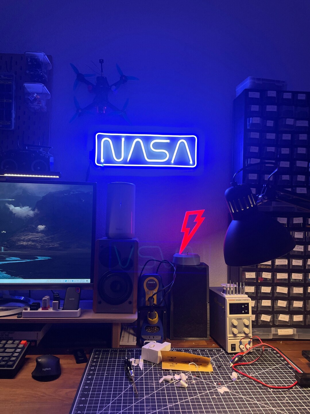 NASA Multicolor LED Neon Sign - Etsy