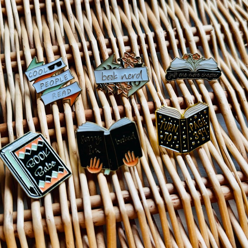 Book Pin - Etsy
