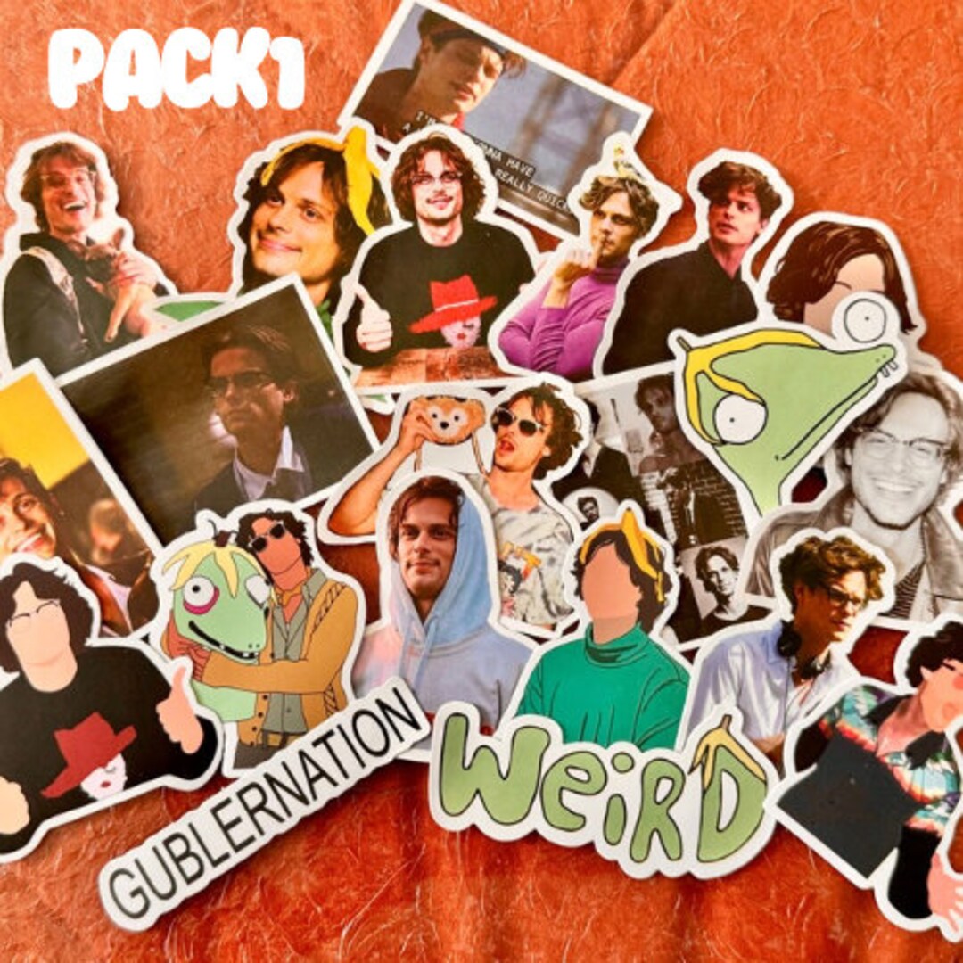 Matthew Gray Gubler Fan Sticker Pack, Gublergram Sticker Packs, Rumple ...