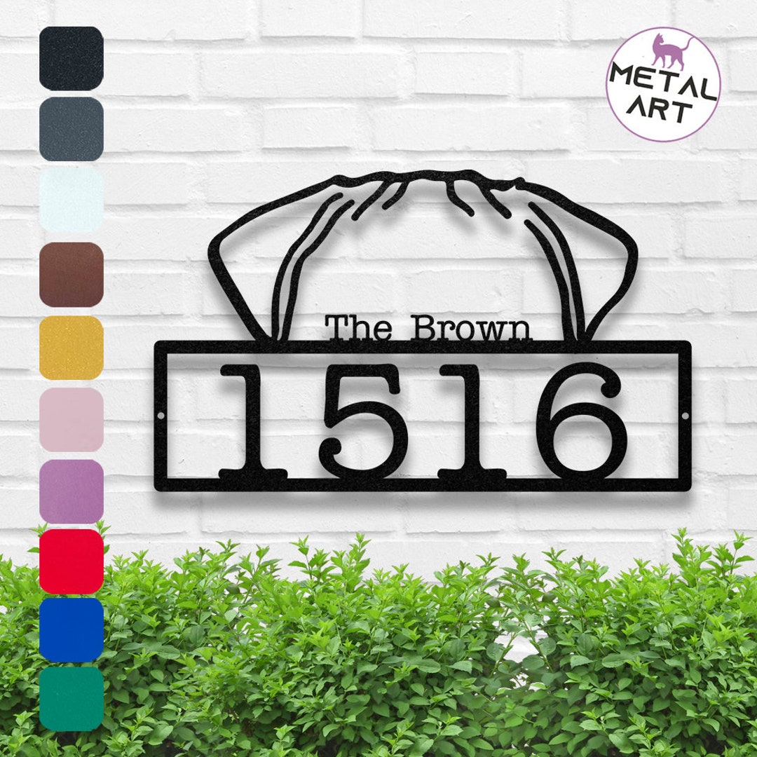 Rottweiler Custom Dog Address Sign House Number Sign Morden - Etsy