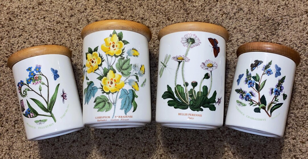 PORTMEIRION Botanic Garden Canisters - Choose - Etsy