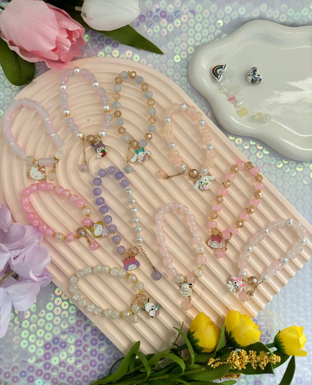 Kawaii Bracelets,cute Bracelets,pink Bracelets, - Etsy