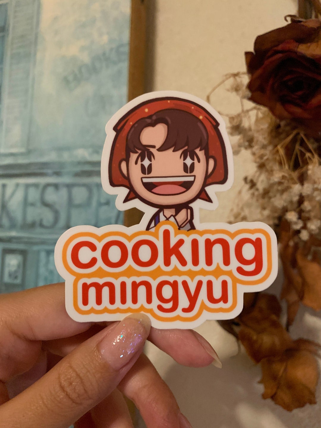 Seventeen Cooking Mingyu Happy Sticker - Etsy
