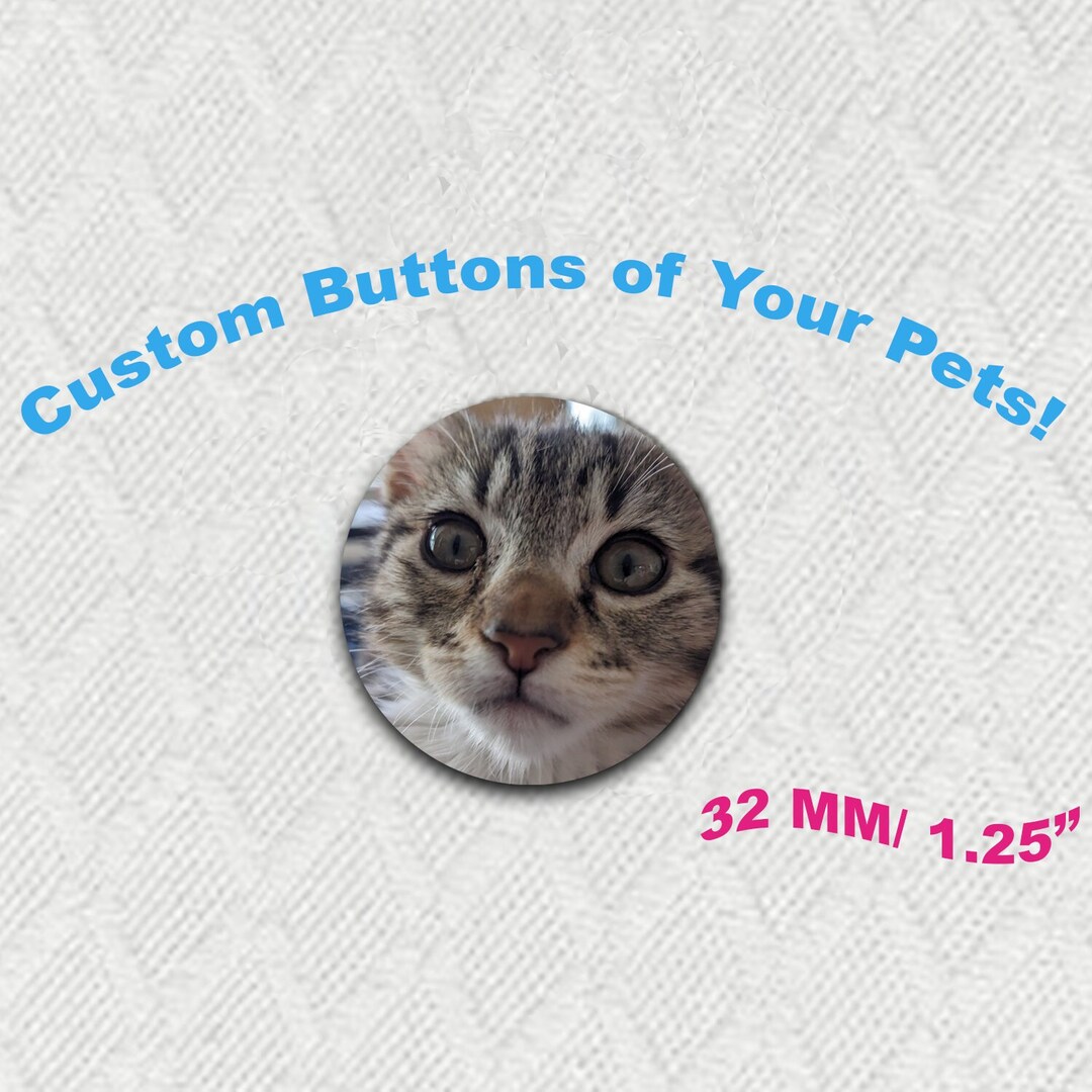 Personalized Pet Button - Etsy