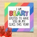 Beary Excited Meet the Teacher Treat Tag | Back to School Printable ...