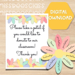 Editable Classroom Donation Printable | Teacher Wish List Items | Meet ...