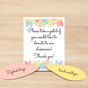 Editable Classroom Donation Printable | Teacher Wish List Items | Meet ...