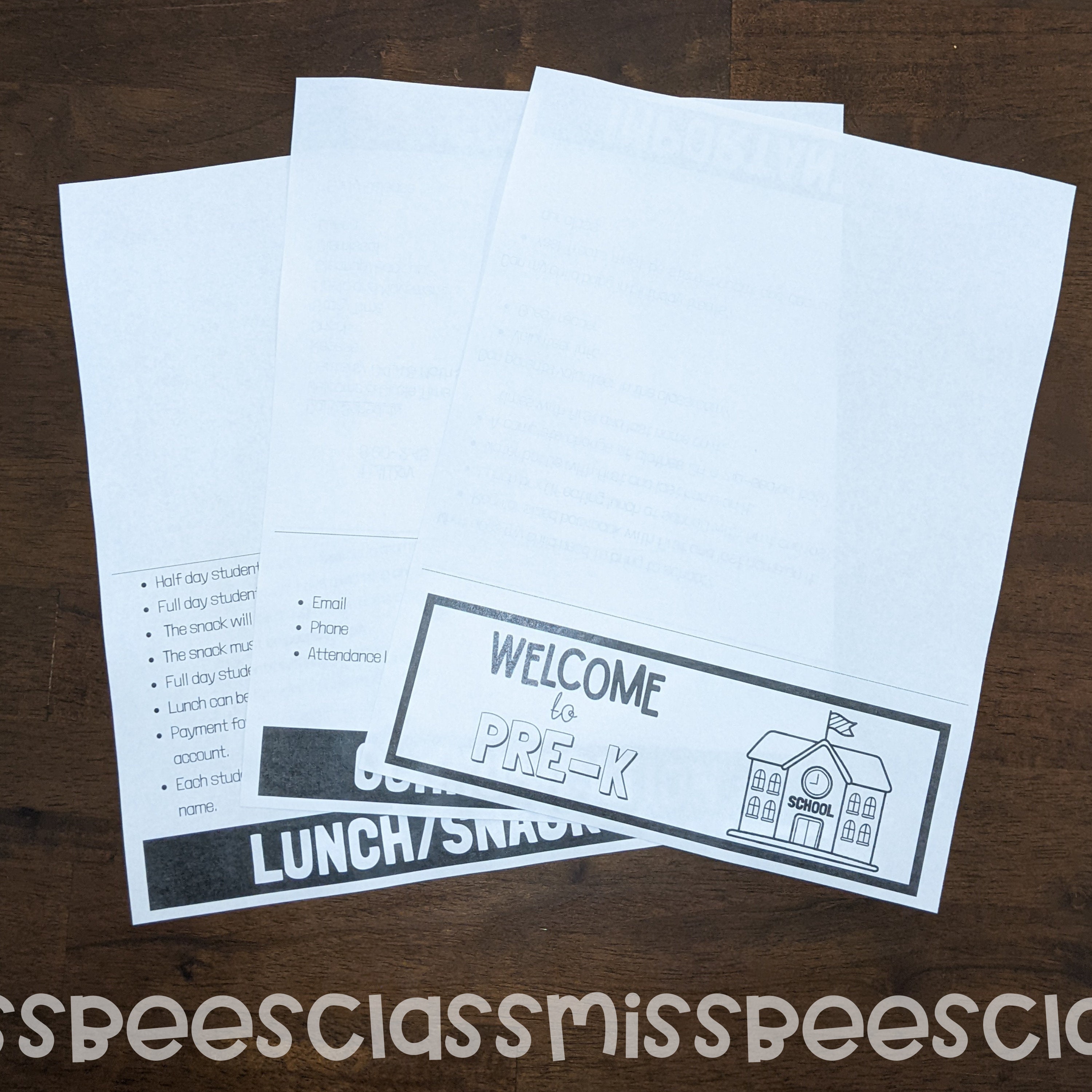 Editable Back to School Parent Info Flip Chart Template | Meet the ...