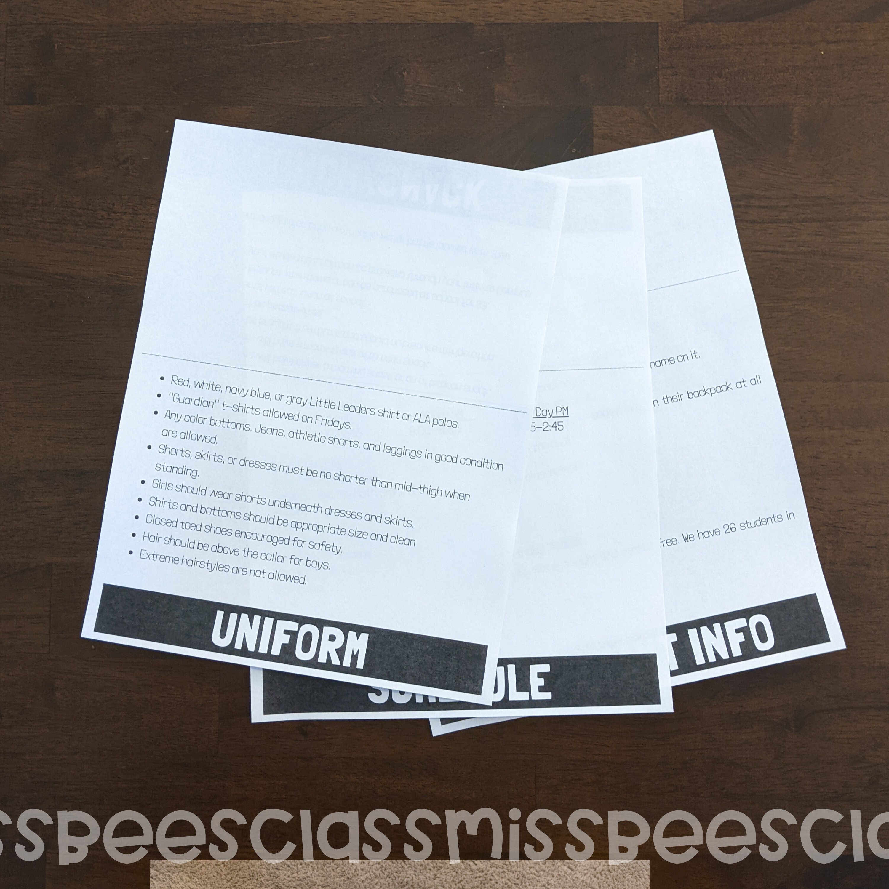 Editable Back to School Parent Info Flip Chart Template | Meet the ...