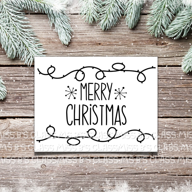 Merry Christmas Fingerprint Craft Christmas Light - Etsy