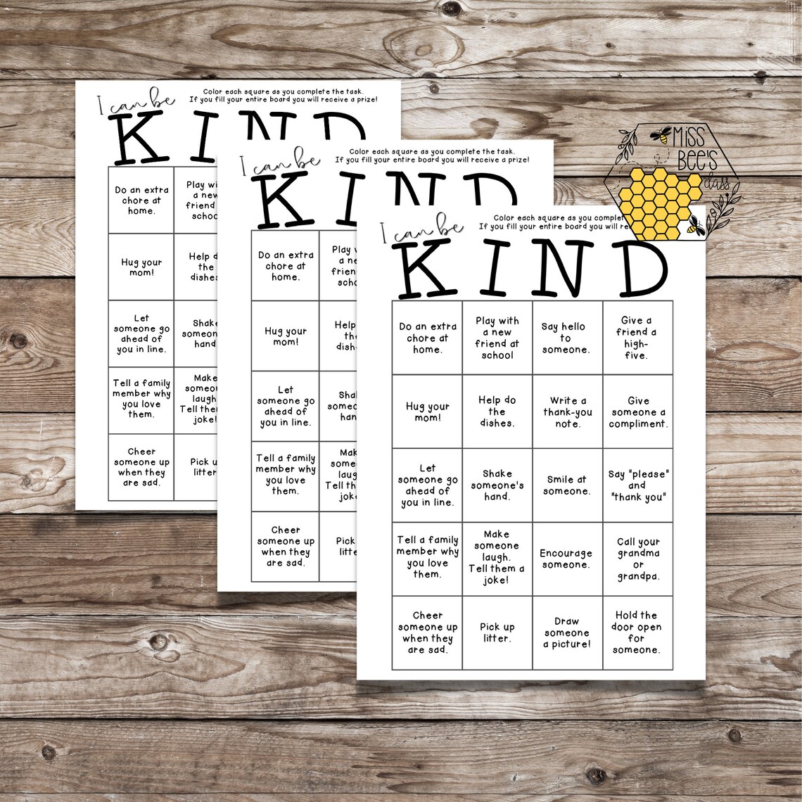 Kindness BINGO | I Can Be Kind | - Etsy
