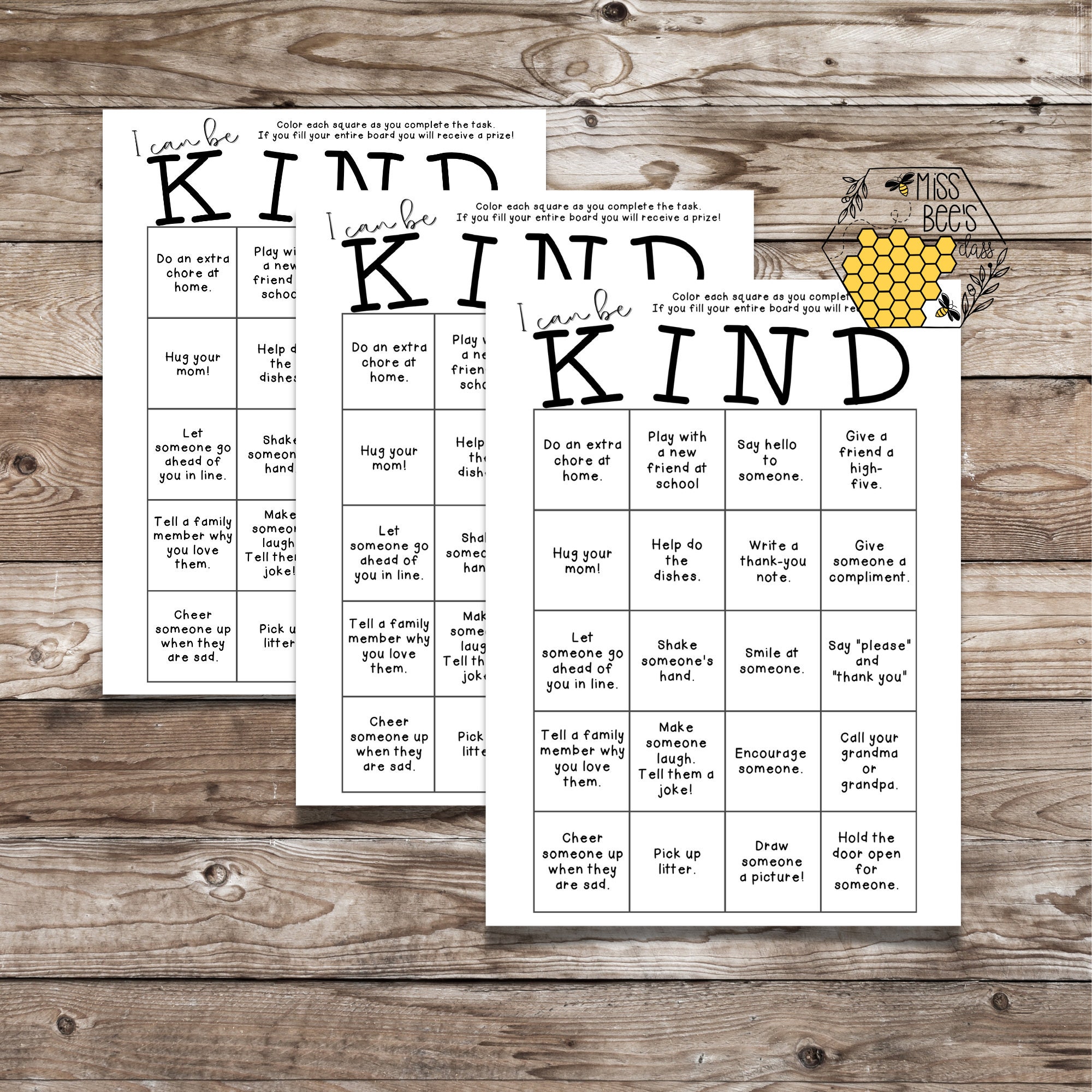 Kindness BINGO | I Can Be Kind | - Etsy