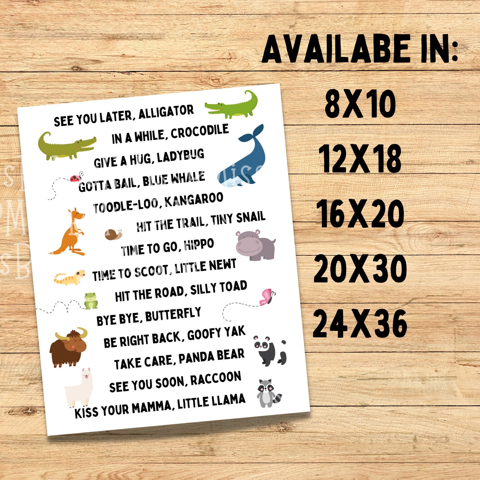 Classroom Sign Digital Download | See You Later Alligator | Children ...