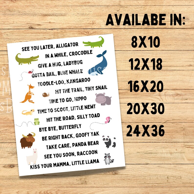 Classroom Sign Digital Download | See You Later Alligator | Children ...
