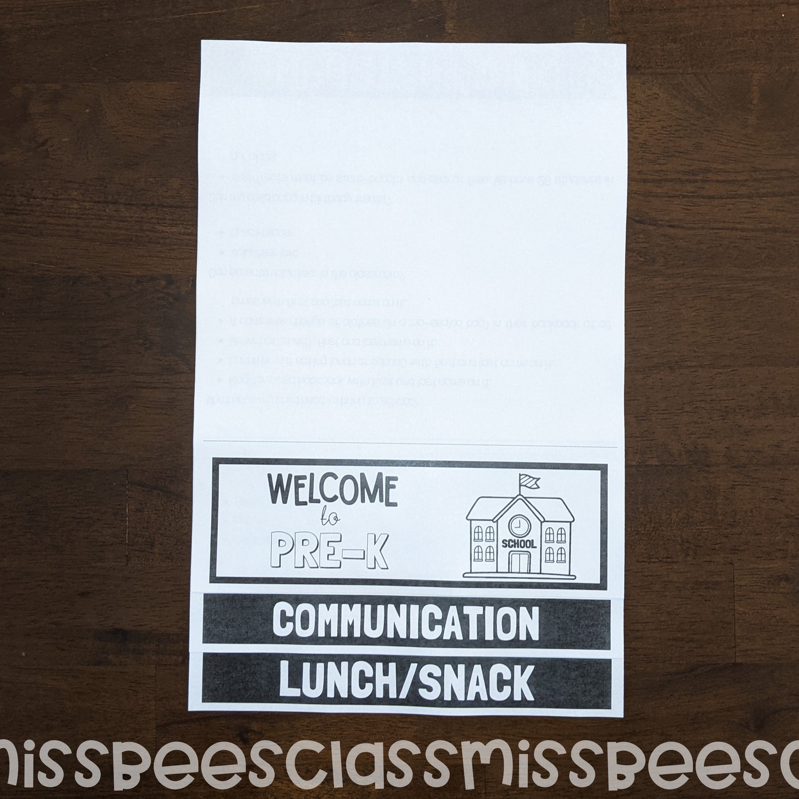 Editable Back to School Parent Info Flip Chart Template | Meet the ...