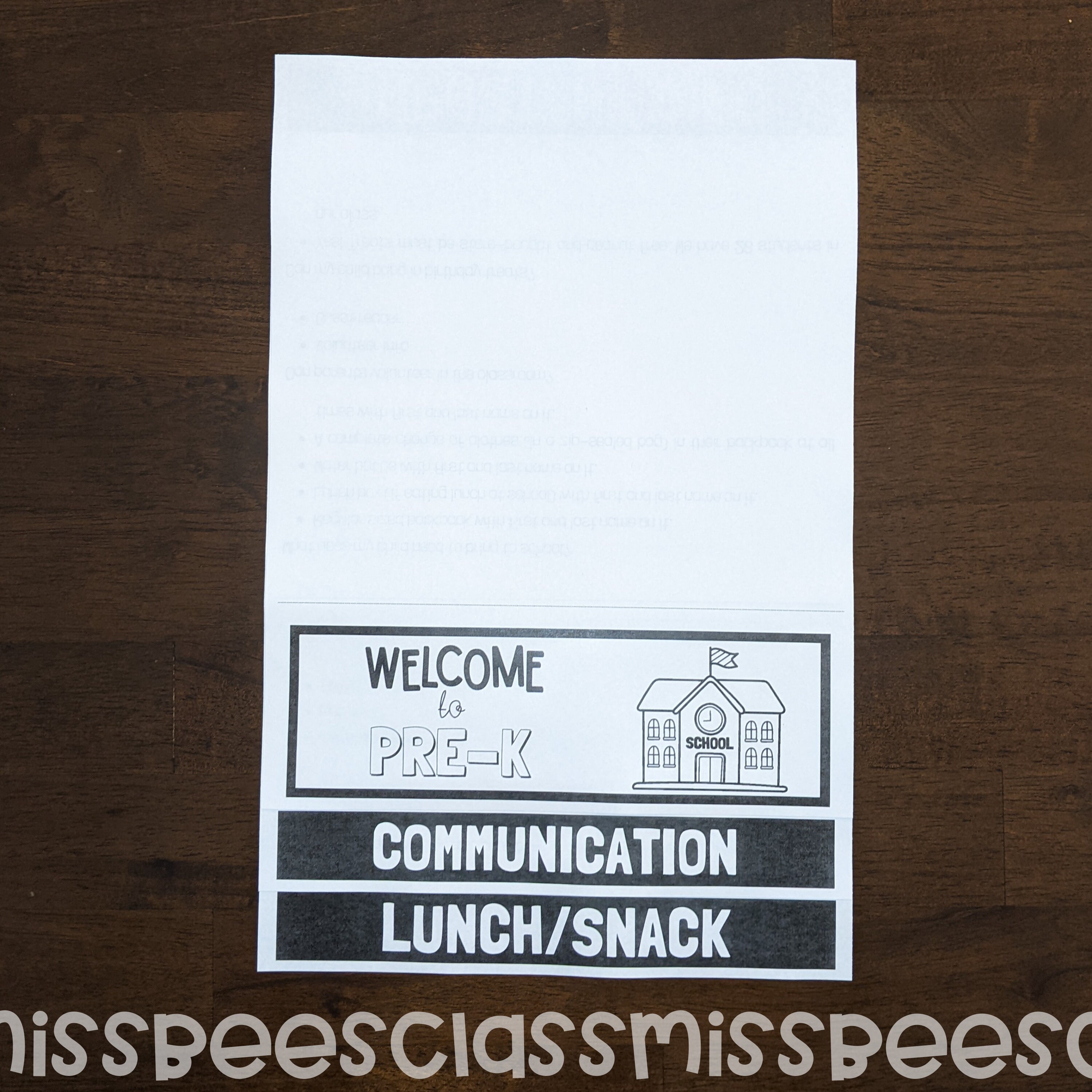 Editable Back to School Parent Info Flip Chart Template | Meet the ...