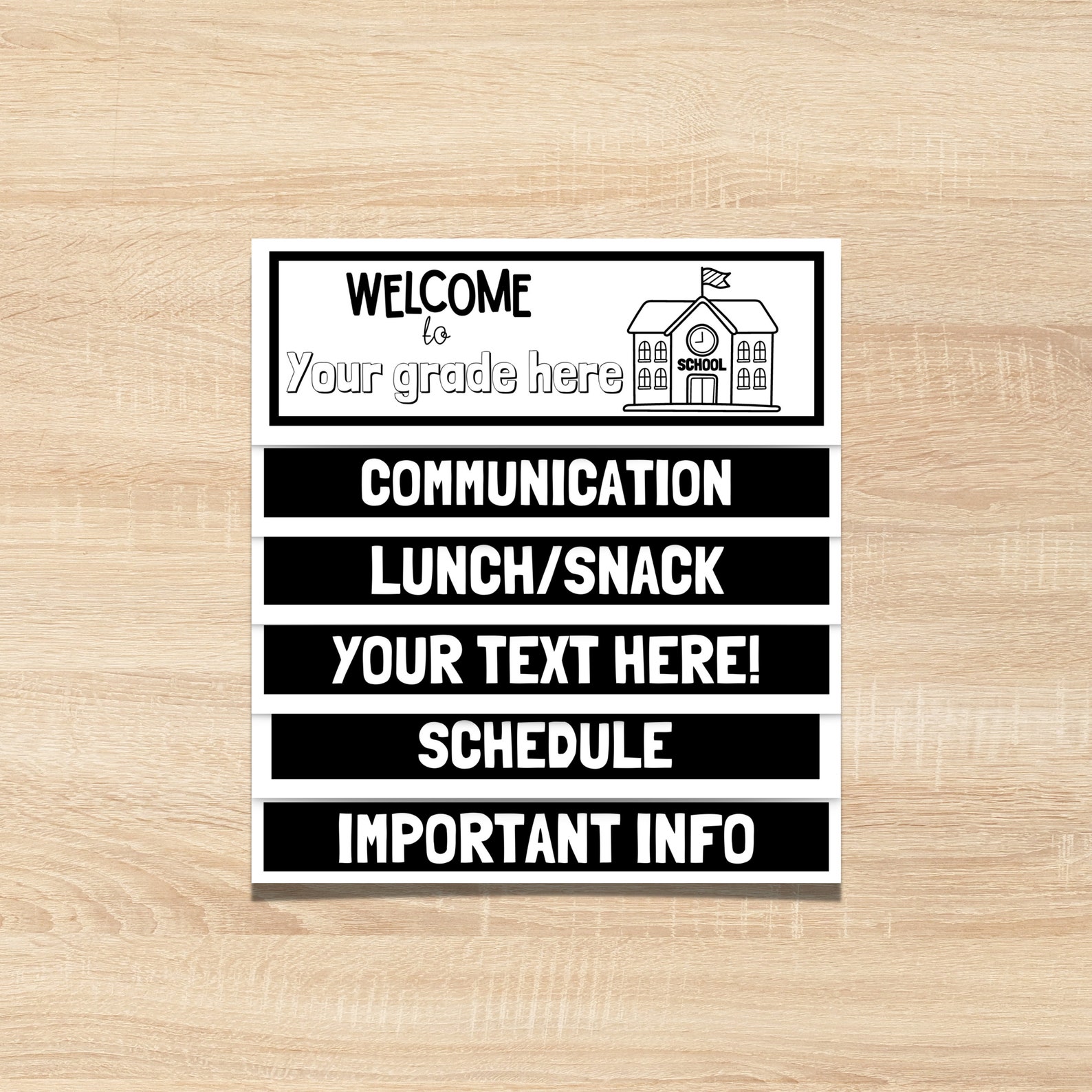 Editable Back to School Parent Info Flip Chart Template Meet the ...