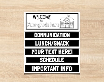 Back to School Flipbook for Meet the Teacher Night Editable Parent ...