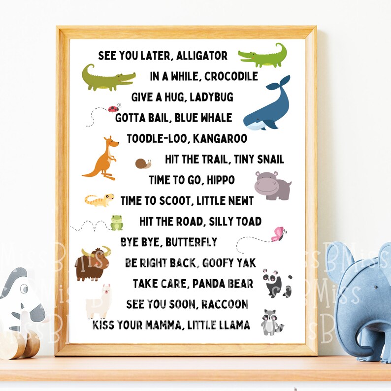 Classroom Sign Digital Download See You Later Alligator - Etsy
