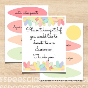 Editable Classroom Donation Printable | Teacher Wish List Items | Meet ...