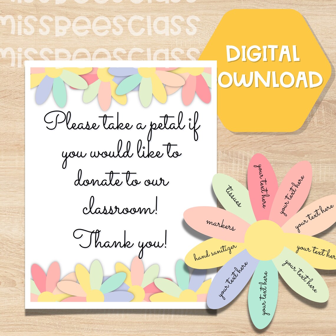 Editable Classroom Donation Printable | Teacher Wish List Items | Meet ...