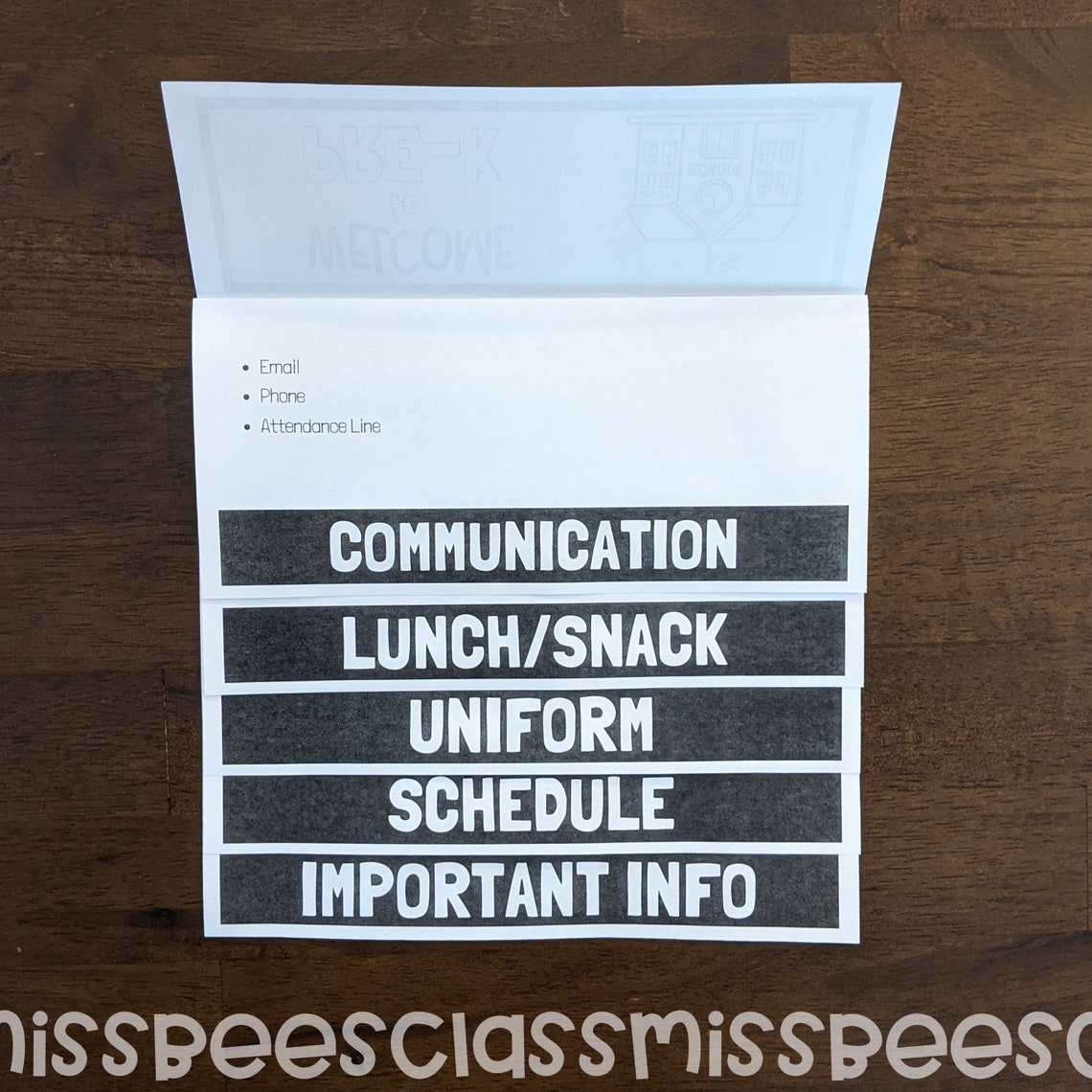 Editable Back to School Parent Info Flip Chart Template Meet - Etsy