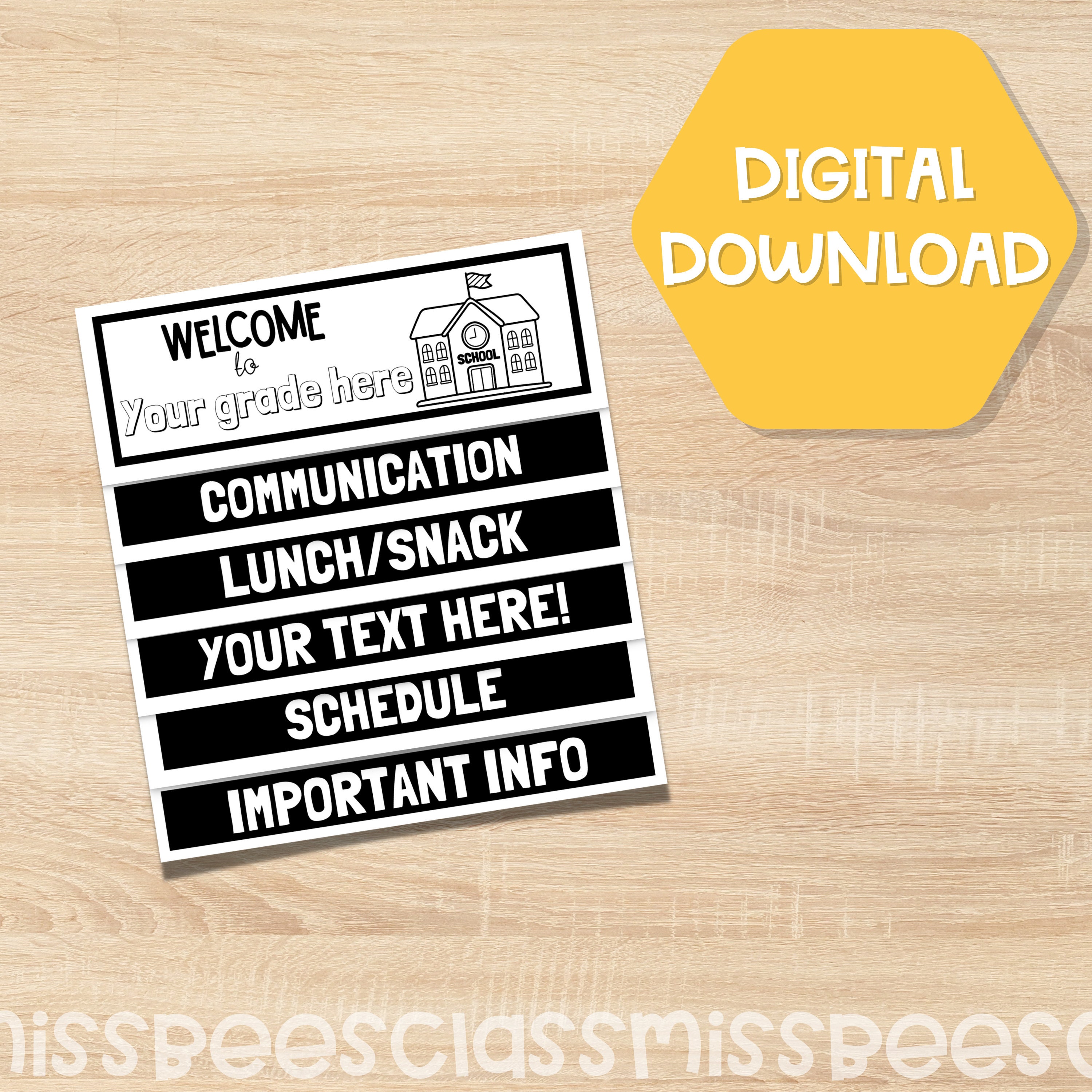 Editable Back to School Parent Info Flip Chart Template Meet the ...