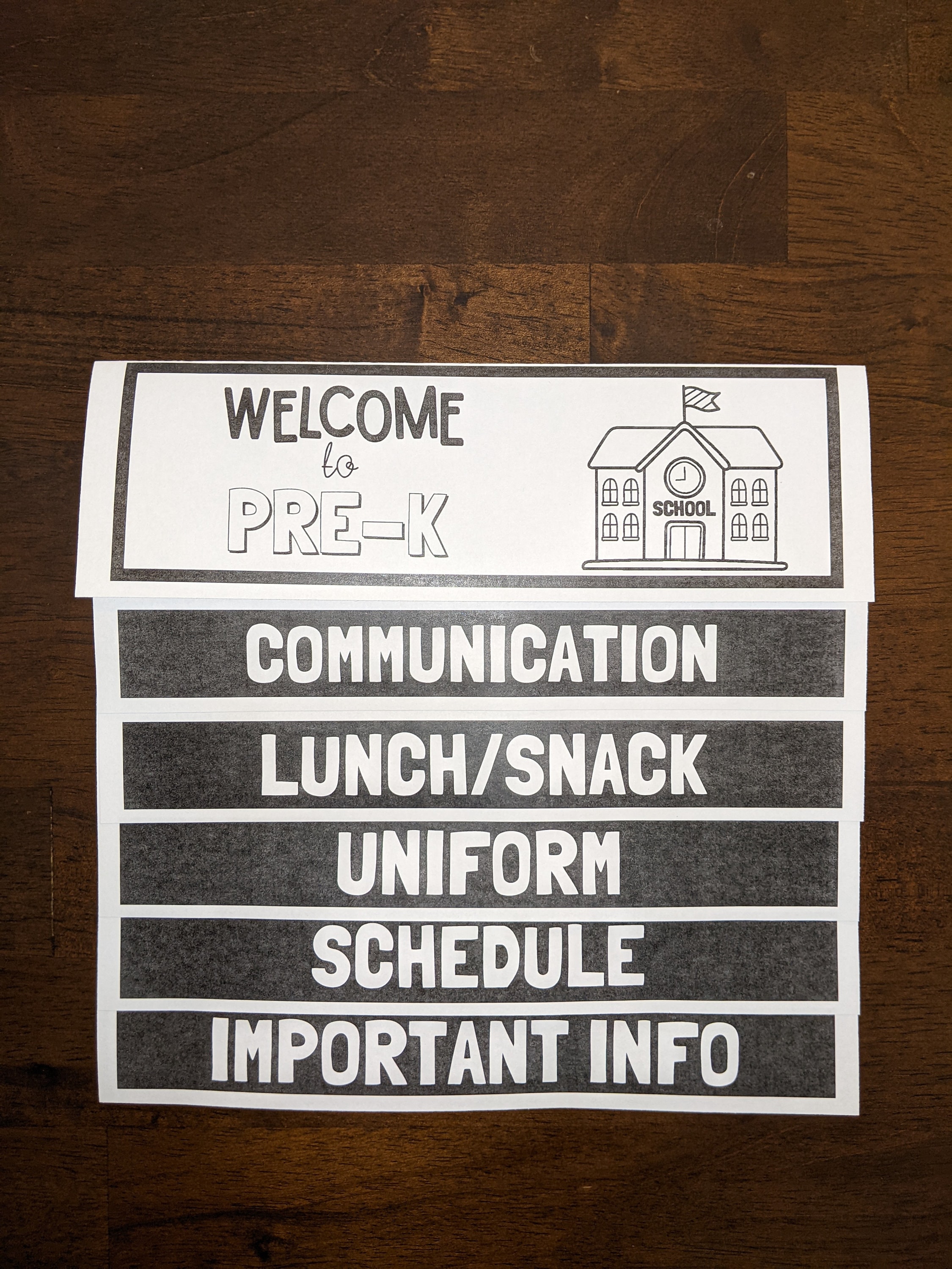 Editable Back to School Parent Info Flip Chart Template Meet the ...