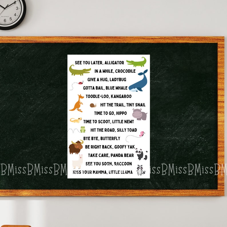 Classroom Sign Digital Download See You Later Alligator - Etsy