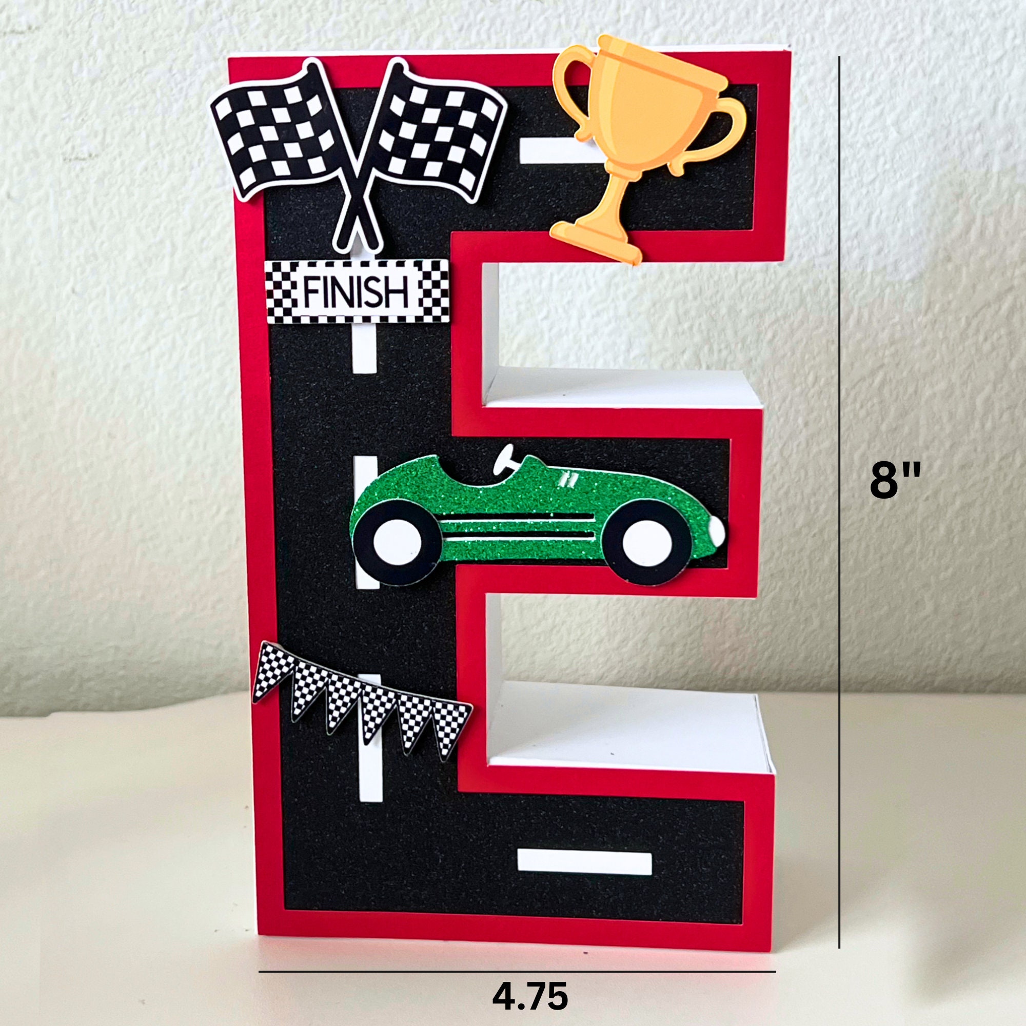 Fast One Racing Car Theme Centerpiece for Party Decor, Racing One Year ...