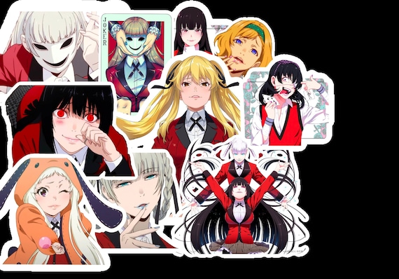 Kakegurui Sticker Pack 10 Individual Stickers - Etsy