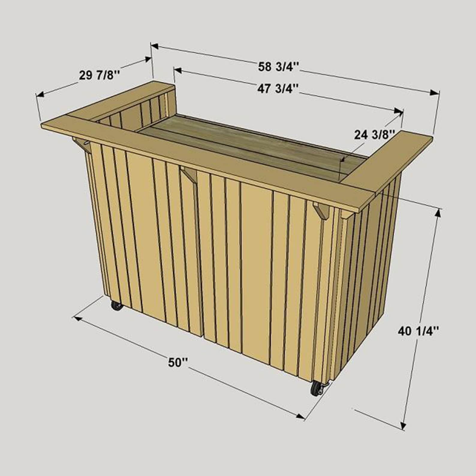 DIY Outdoor Bar Plans Wood Backyard Bar Plans Build Patio Bar Plan ...