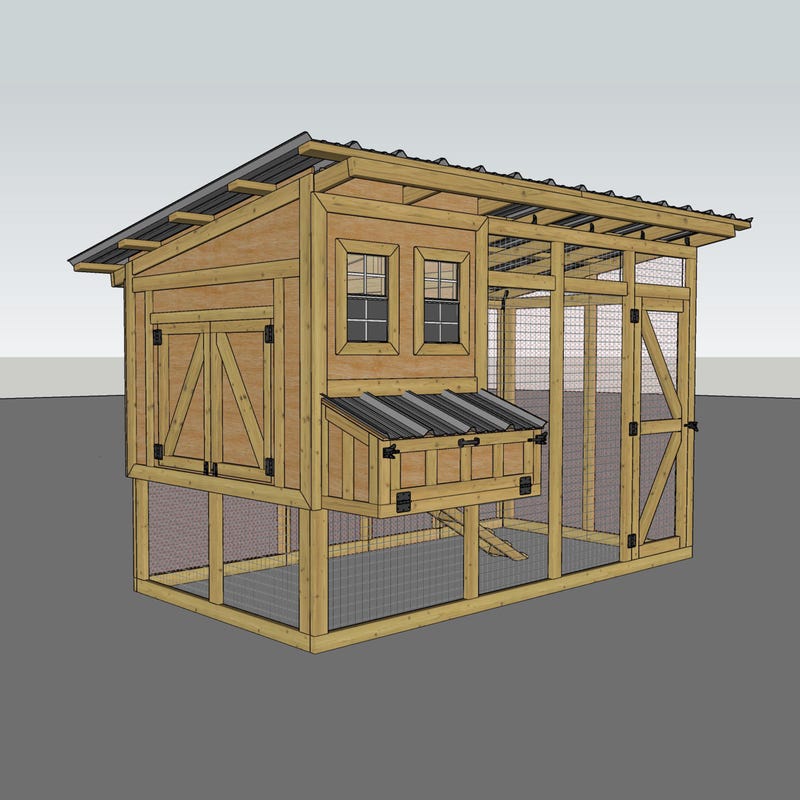 Chicken Run Small Plans - Etsy