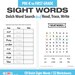 Dolch Sight Word Word Find and Tracing • Pre-k to 1st Grade Sight Word ...