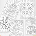 5th Grade Groovy and Vibing Coloring Pages • Inspirational Coloring ...