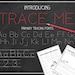 Alphabet Tracing Fonts Primary Font TRACE ME Lined and Unlined Tracing ...