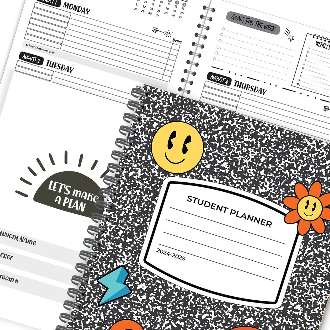 Student Planner 2024-2025 | Loaded! Reference Pages, Monthly and Weekly ...