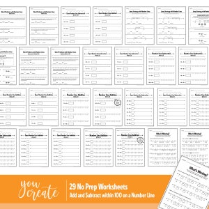 Add and Subtract on a Number Line | 2nd Grade Math Number Lines 2.MD.B ...