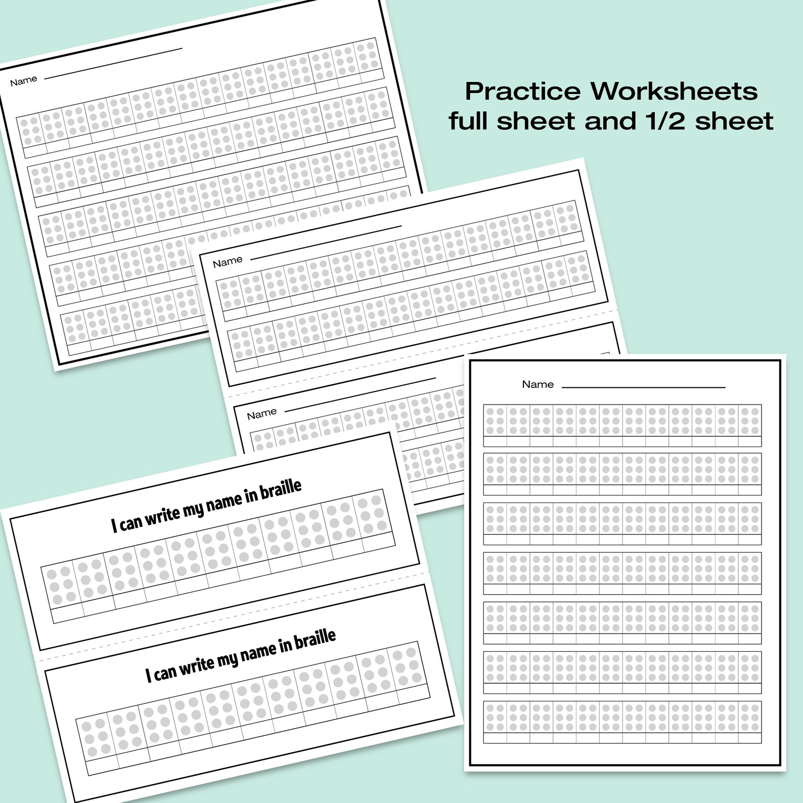 Braille | Braille Alphabet and Word Work | Learn to Write Braille ...