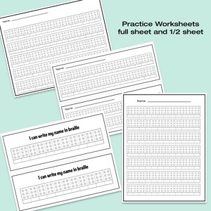 Braille | Braille Alphabet and Word Work | Learn to Write Braille ...
