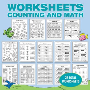 Numbers 1 to 20 No Prep Writing, Counting and Math Activities SEA ...