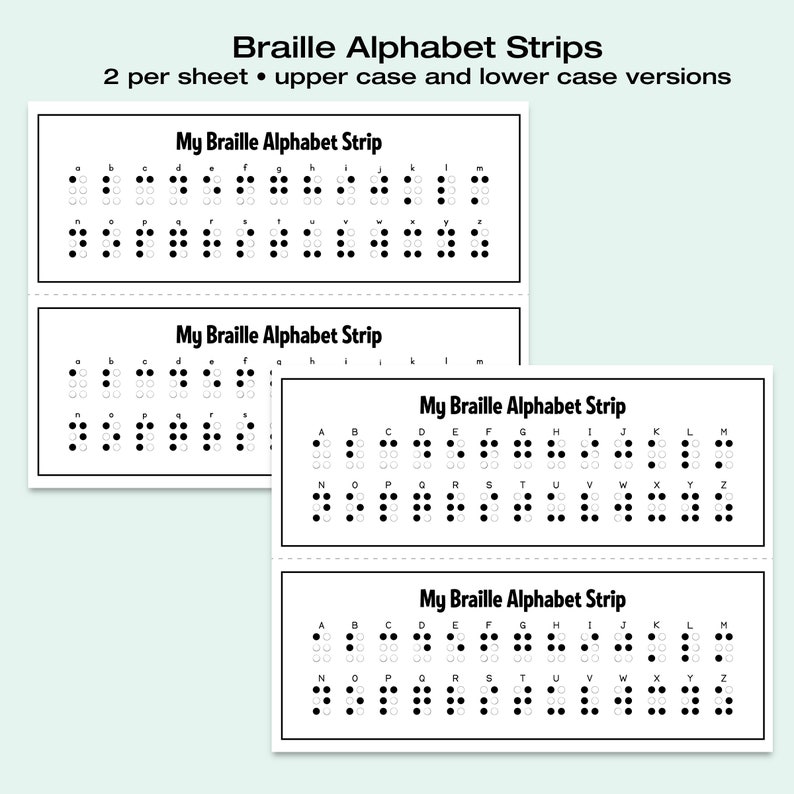 Braille | Braille Alphabet and Word Work | Learn to Write Braille ...