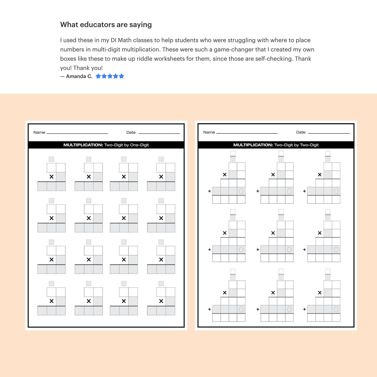 Multiplication Practice Sheets • Math Worksheet 2nd - 4th Grade ...