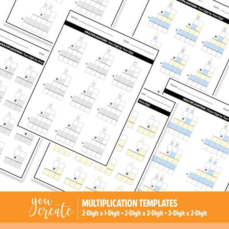 Multiplication Practice Sheets • Math Worksheet 2nd - 4th Grade ...