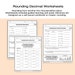 5th Grade: Rounding Decimals Worksheets • Decimal Place Value ...