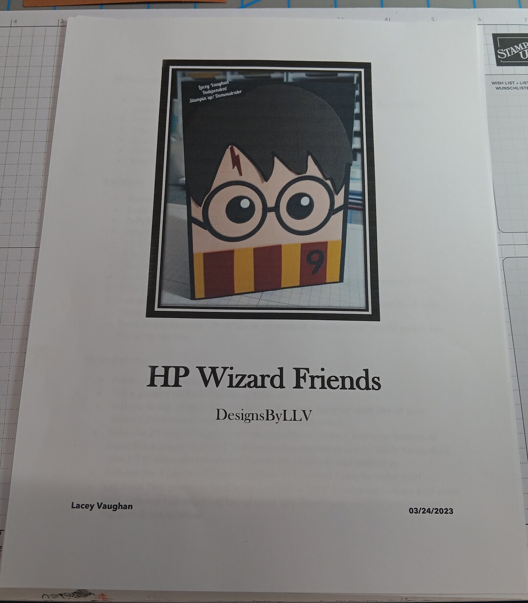HP Wizard Friend Instructions PDF - Etsy