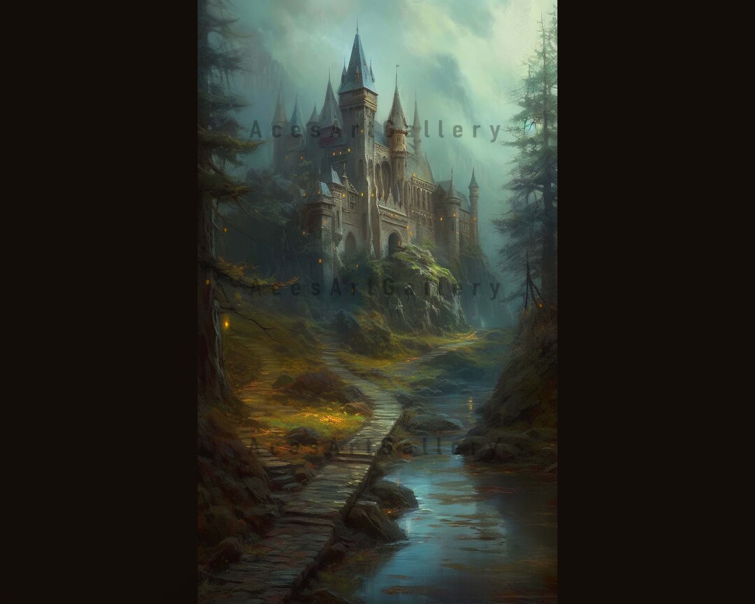 Enchanted Castle - Digital Print - Etsy