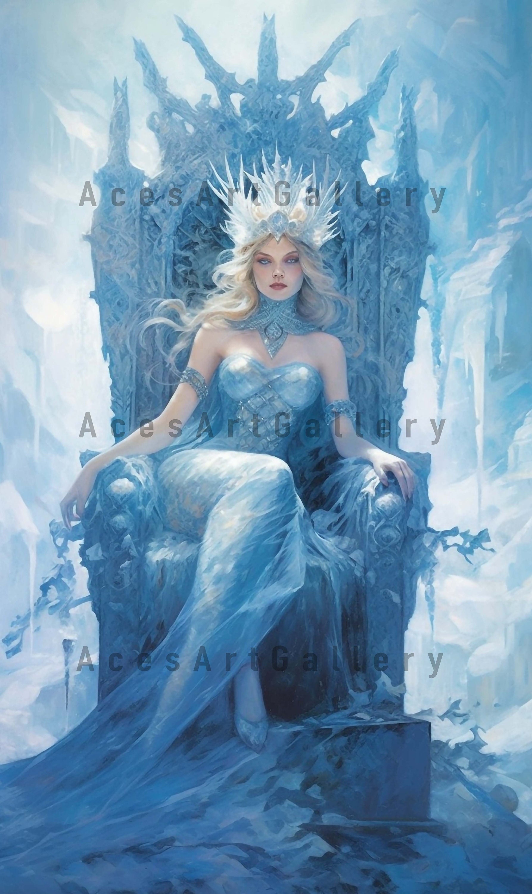 Cold as Ice Princess - Digital Print - Etsy